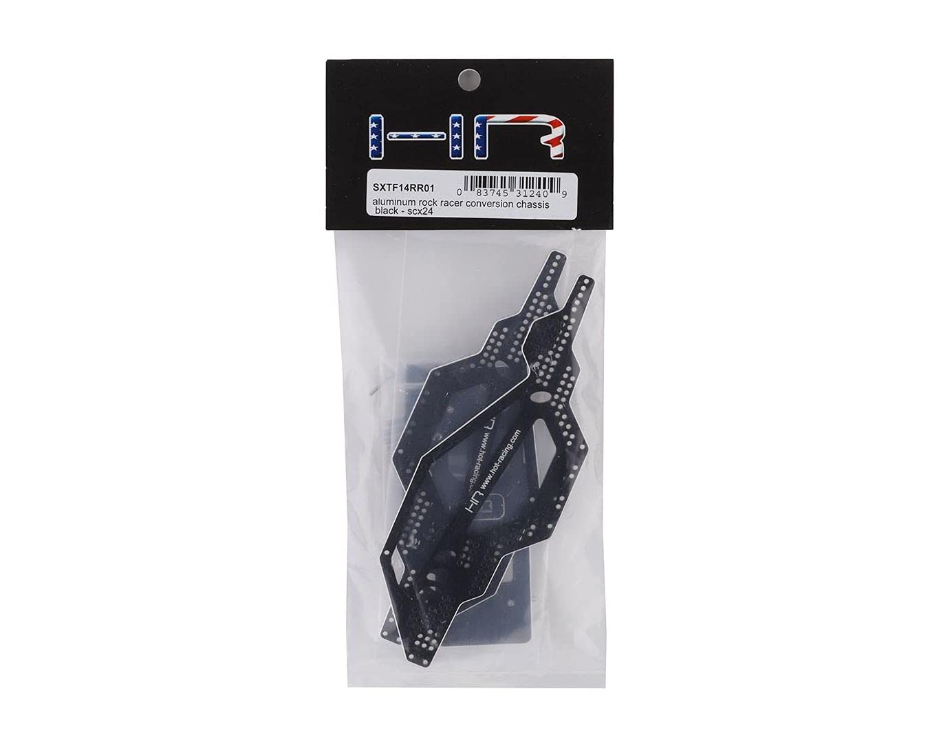 HRSXTF14RR01 SXTF14RR01 Hot Aaxial SCX24 Aluminum Rock Racer Conversion Chassis (Black) HRASXTF14RR01
