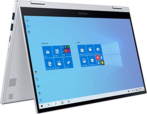 Laptop Samsung - Galaxy Book Flex Alpha 2-in-1 13.3" QLED Touch-Screen Intel Core i5 - 8GB Memory - 256GB SSD - Royal Silver - NP730QCJ-K01US