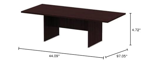 Alera ALEVA719642MY 94-1/2 in. x 41-3/8 in. x 29-1/2 in. Valencia Series Conference Rectangle Table - Mahogany