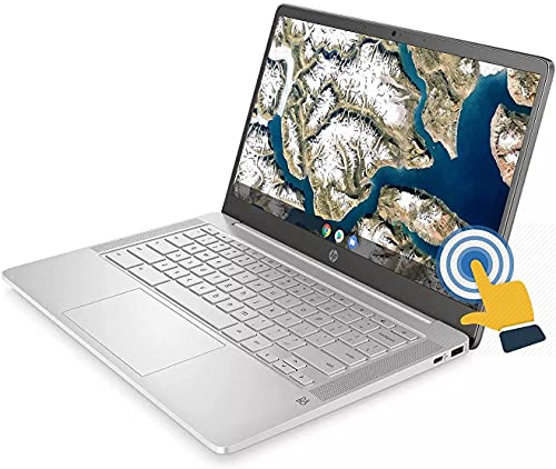2020 Flagship HP 14 Chromebook Laptop Computer 14" HD SVA Anti-Glare Touchscreen Display Intel Celeron Processor 4GB DDR4 64GB eMMC WiFi Webcam Chrome OS (Renewed)