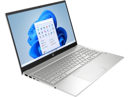 2022 HP Pavilion 15.6" FHD Touchscreen Laptop, AMD Ryzen 7-5825U Up to 4.5GHz Processor (Beat i7-1180G7), 32GB RAM, 1TB PCIe NVMe SSD, Backlit Keyboard, USB-A&C, Fast Charge, Windows 11, Silver