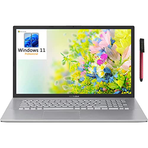 ASUS [Windows 11 Pro] Vivobook 17 17.3" HD+ Business Laptop, Intel Quad-Core i5-1035G1 up to 3.6GHz (Beat i7-7500U), 12GB DDR4 RAM, 512GB PCIe SSD + 1TB HDD, 802.11AC WiFi, Type-C, 64GB Flash Drive