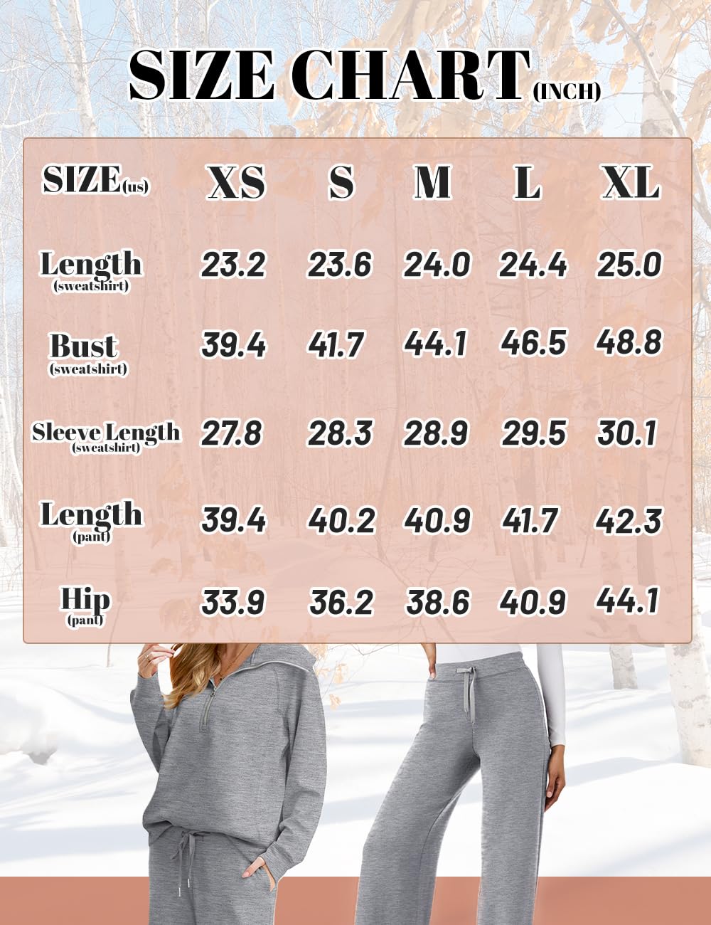 XIEERDUO Loungewear Set Women Fall Fashion 2024 Sweatsuit Set 2 Piece Outfits Black M