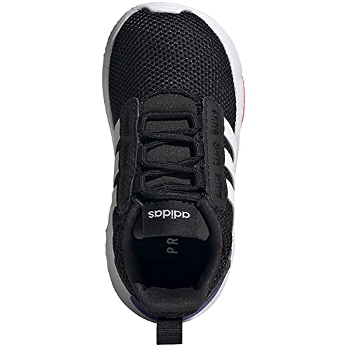 adidas Unisex-Baby Racer TR21 Running Shoe, Black/White/Sonic Ink, 6 Toddler