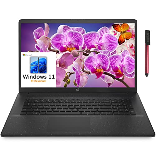 2022 HP 17 17.3" FHD Business Laptop, Intel Quad-Core i7-1165G7 up to 4.7GHz, 64GB DDR4 RAM, 2TB PCIe SSD + 2TB SSD, WiFi 6, Bluetooth 5.0, Type-C, Jet Black, Windows 11 Pro, BROAG 64GB Flash Drive