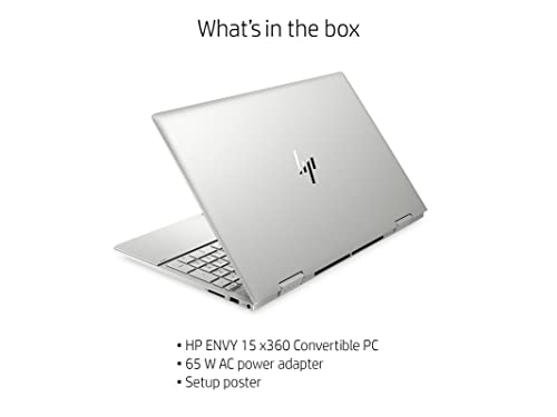 2022 HP Envy x360 2-in-1 15.6" FHD Touchscreen Laptop, Intel Core i5-1135G7, 32GB RAM, 1TB PCIe SSD, Full-Size Keyboard, Iris Xe Graphics, HD Webcam, Win 11 Pro, Silver, 32GB Snow Bell USB Card
