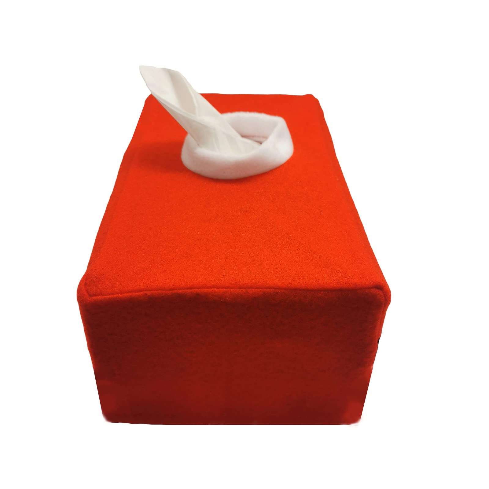 ZARSIO Tissue Box Cover Rectangular Santa Tissue Holder Paper Towel Holder Christmas Decorations(Santa Claus Belt)