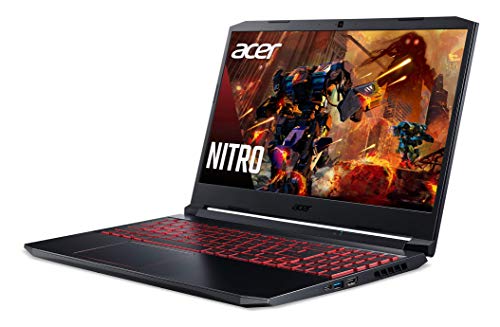 Acer Nitro 5 Gaming Laptop, 10th Gen Intel Core i5-10300H,NVIDIA GeForce GTX 1650 Ti, 15.6" Full HD IPS 144Hz Display, 8GB DDR4,256GB NVMe SSD,WiFi 6, DTS X Ultra,Backlit Keyboard,AN515-55-59KS
