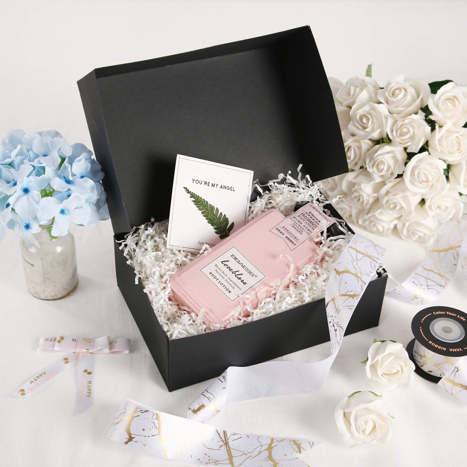 JINMING 30 Gift Boxes 9.5x6.5x3 Inches, Matte Black Gift Boxes Bulks for Mother's Day, Father's Day, Party, Birthday, Groomsmen Proposal Boxes for Light Gifts
