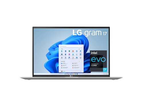 LG Gram 17Z95P Laptop 17" Ultra-Lightweight, IPS, (2560 x 1600), Intel Evo 11th gen CORE i7 , 32GB RAM, 1TB SSD, Windows 11 Home, 80Wh Battery, Alexa Built-in, 2X USB-C, HDMI, USB-A – Black (Renewed)