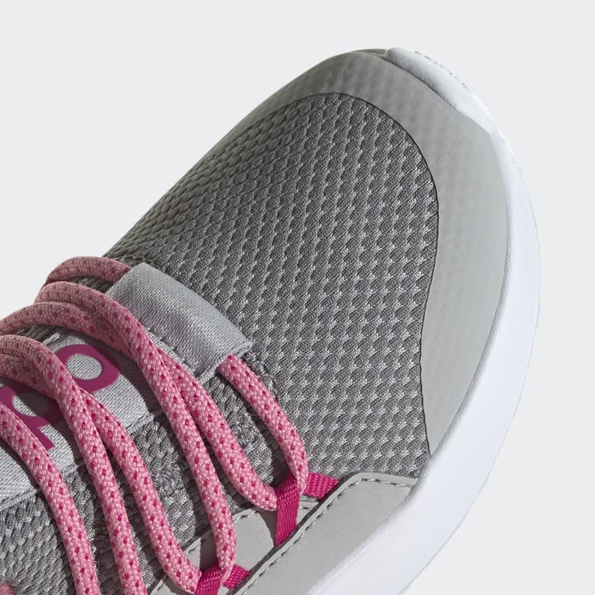 adidas Lite Racer Adapt 5.0 Running Shoe, Grey/Grey/Team Real Magenta, 3 US Unisex Little Kid