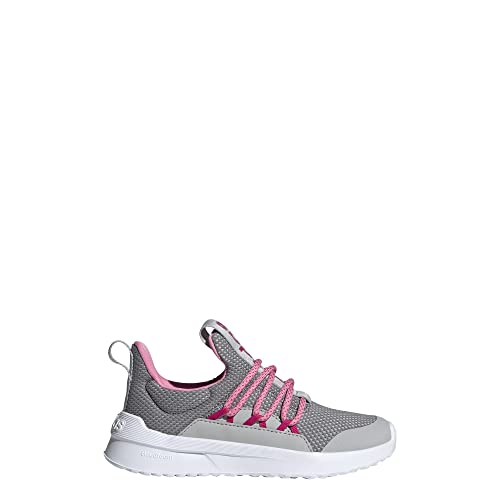 adidas Lite Racer Adapt 5.0 Running Shoe, Grey/Grey/Team Real Magenta, 3 US Unisex Little Kid