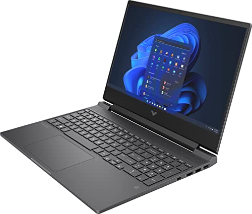 HP - Victus 15.6" Gaming Laptop - Intel Core i7-12650H - NVIDIA GeForce RTX 3050 Ti - Mica Silver with HDMI (16GB RAM | 512GB PCIe SSD)