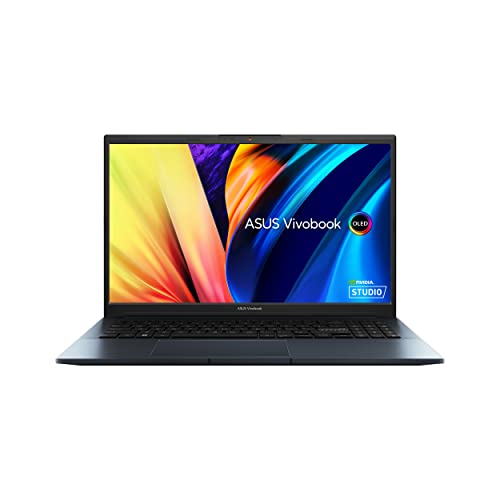 ASUS Vivobook Pro 15 OLED Laptop, 15.6â 2.8K OLED Display, AMD Ryzen 7 6800H Mobile CPU, NVIDIA GeForce RTX 3050 Ti GPU, 16GB RAM, 1TB SSD, Windows 11 Home, Quiet Blue, M6500RE-EB74