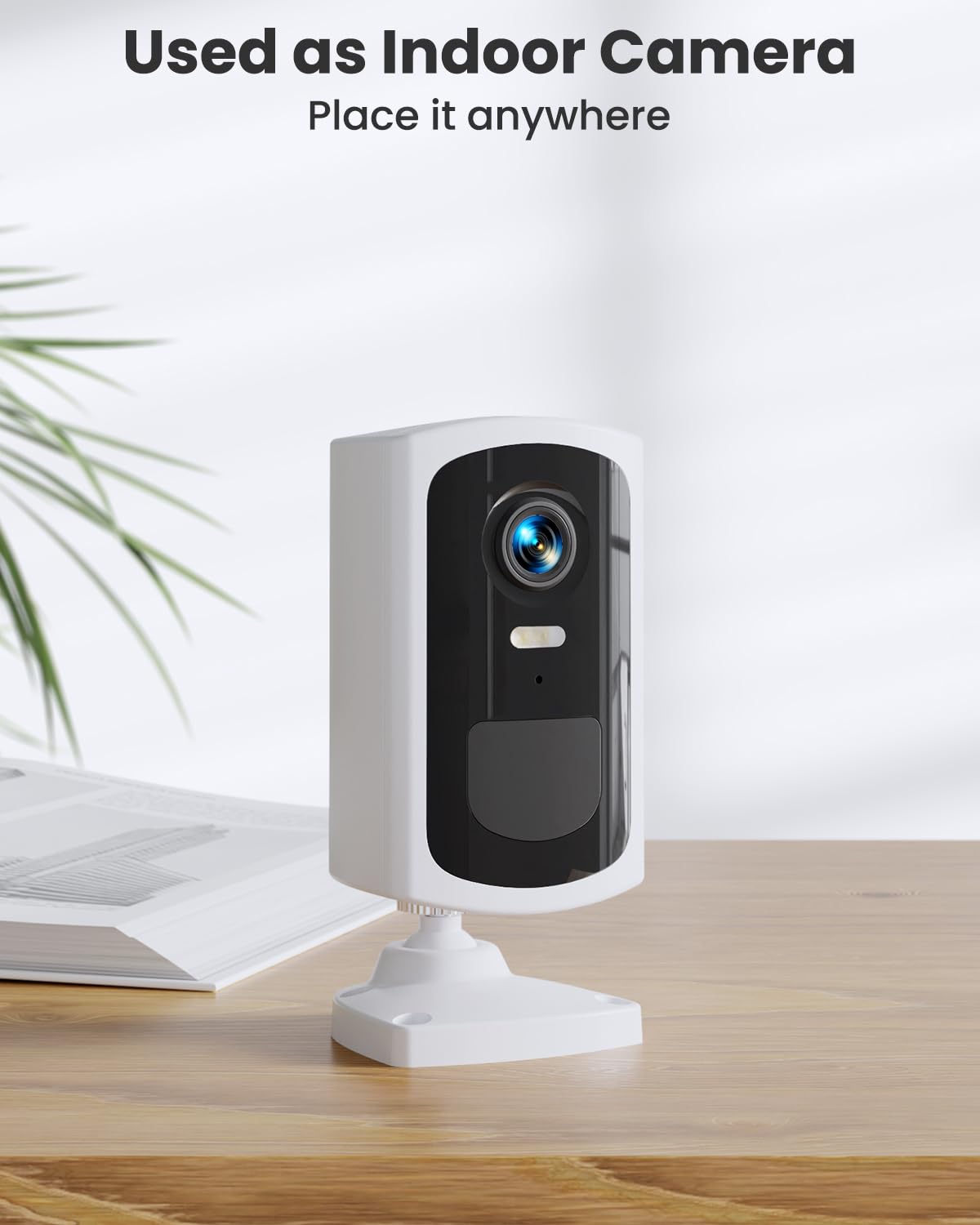 MUBVIEW Security Cameras Outdoor Wireless, 2K Smart Battery Camera 2.4Ghz WiFi, Cameras for Home Security with Spotlight&Siren Alarm, 2-Way Audio, Color Night Vision, Motion Detection, Cloud Storage