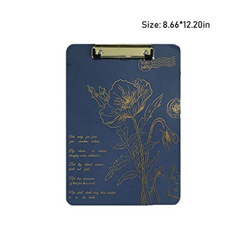stores Clipboard Word Pad Hangable Design Clipboard Stationery Test Paper Clip Drawing Board Exam Pad Word Board File Clip (Color : D)
