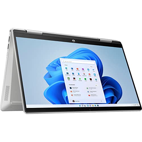 HP 2023 Newest Pavilion x360 Laptop, 2-in-1 14 inch FHD IPS Touch Screen, 10 Core Intel Core i5-1235U, 8GB RAM, 1TB SSD, Backlit Keyboard, Fingerprint Reader, Windows 11 Home, Bundle with JAWFOAL