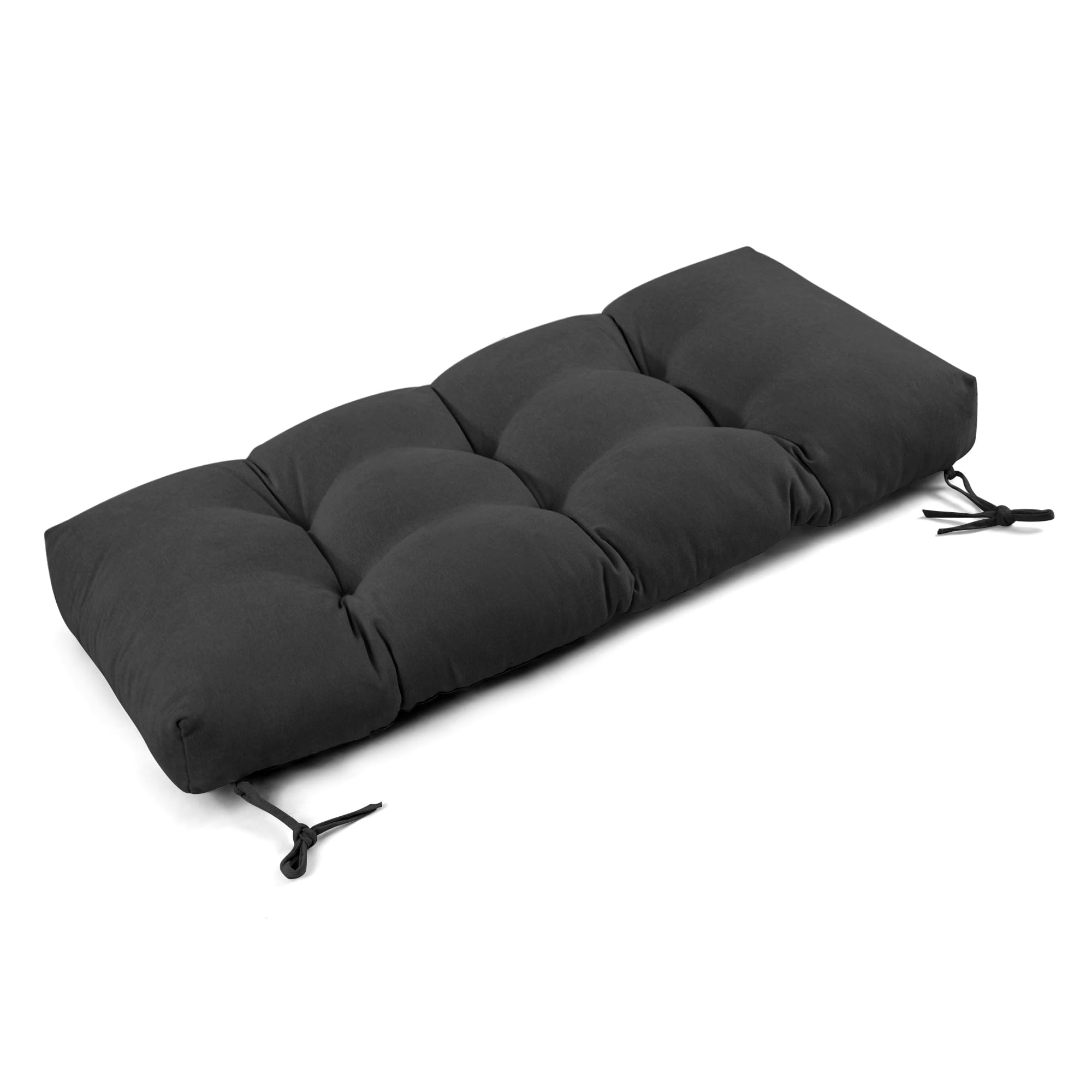 Sutteles Bench Cushion Outdoor Bench Cushion, Bench Cushions for Indoor/Outdoor Furniture, for Piano/Window/Porch Swings/Dining Bench Thickened Non-Slip Custom Bench Cushion (36x14x4 Inch, Black)