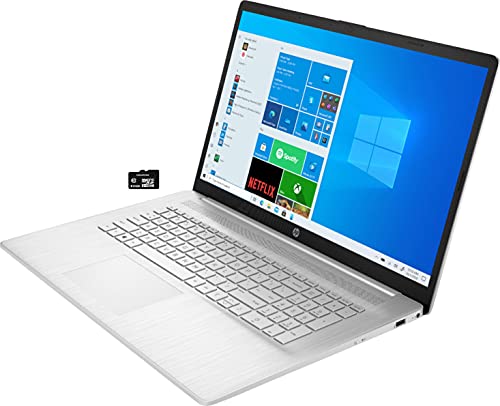 2021 HP 17.3" Laptop Computer 11th Gen Intel Core i3-1115G4 (Beats i5-8265U) 16GB RAM 1TB HDD HD+ Display USB-C WiFi HDMI Webcam Win10 + GOLDOXIS SD Card