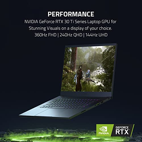 Razer Blade 15 Gaming Laptop: NVIDIA GeForce RTX 3060 - 12th Gen Intel 14-Core i7 CPU - 15.6β QHD 240Hz - 16GB DDR5 RAM - 1TB PCIe SSD - Windows 11 - CNC Aluminum - Chroma RGB - Thunderbolt 4