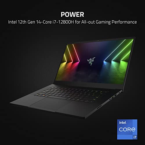 Razer Blade 15 Gaming Laptop: NVIDIA GeForce RTX 3060 - 12th Gen Intel 14-Core i7 CPU - 15.6β QHD 240Hz - 16GB DDR5 RAM - 1TB PCIe SSD - Windows 11 - CNC Aluminum - Chroma RGB - Thunderbolt 4