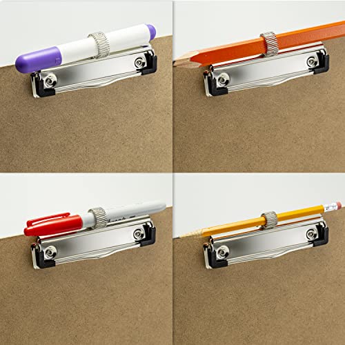 Officemate Wood Clipboard, Letter Size, Low Profile Clip with Pen Holder (83249)