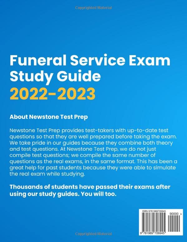 Funeral Service Exam Study Guide 2022-2023: Review + 680 Updated Questions and Detailed Answer Explanations for the Funeral Service National Board Exam (2 Full-Length Tests)