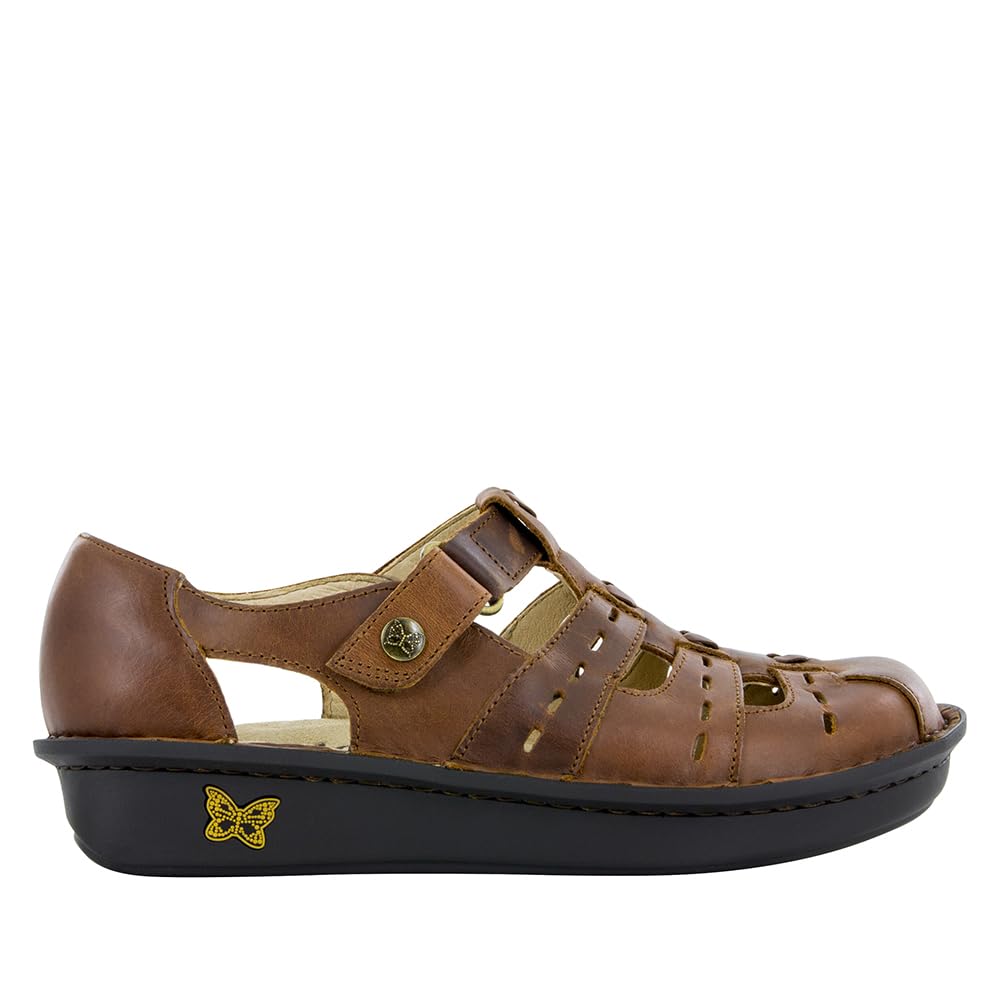 Alegria Women's Pesca Fisherman Leather Sandal Tawny 11.5-12 M US
