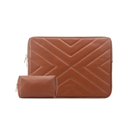SUOVA Laptop Sleeve, Compatible with MacBook Air Series and MacBook Pro 13/14 Series,Soft Laptop Cover Specially Designed for 13-14 inch Notebook,Brown...