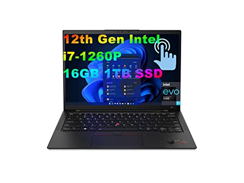 AimCare Supported NewLenovo ThinkPad X1 Carbon Gen 10 Ultrabook Laptop 14.0" FHD+ Touch Screen Intel EVO Core i7-1260P, 16GB LPDDR5 RAM 1TB SSD Webcam Fingerprint HDMI 2.0 Thunderbolt 4 Win 11Pro