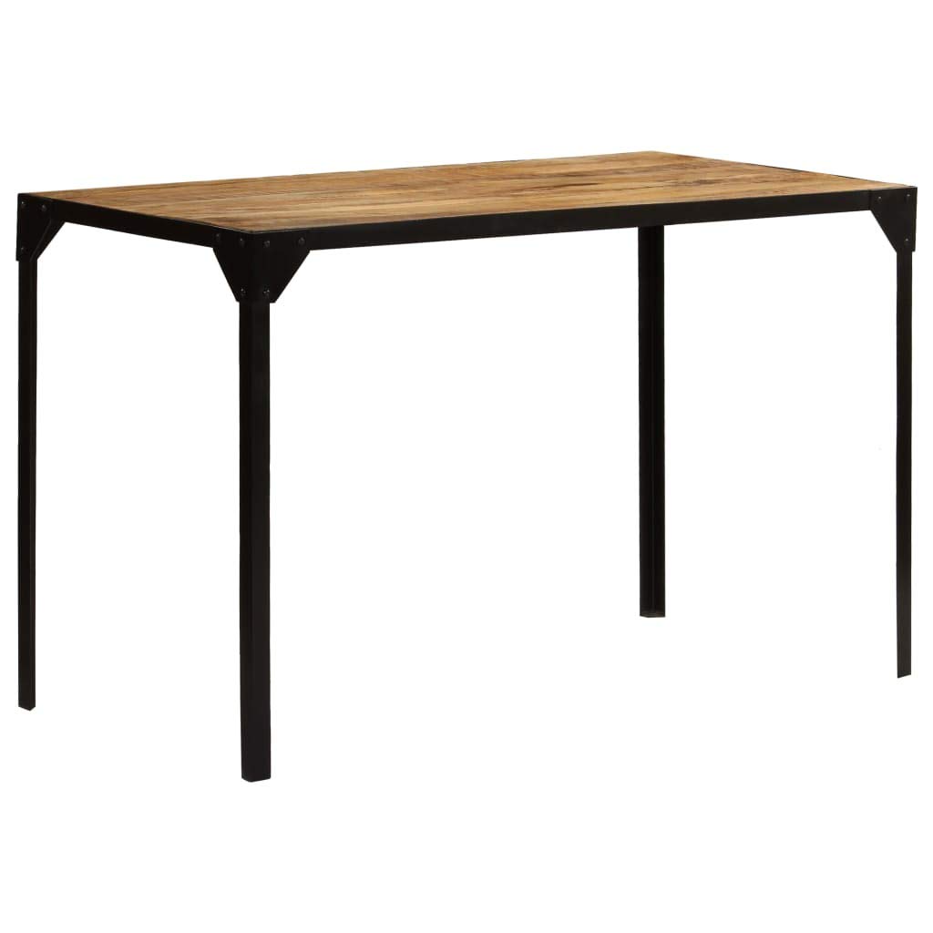 Dining Table,Retro Bar Table,Laptop Computer Desk,Kitchen Home Furniture,Indoor Bar,Rectangle Coffe Table,Very Practical Dinner Party, Study, Office Work, Solid Rough Mango Wood and Steel 47.2"
