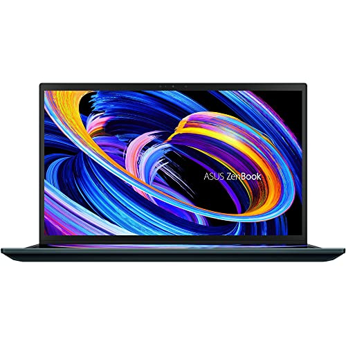 ASUS ZenBook Pro Duo 15.6" Touch 4K UHD OLED Laptop (Intel i7-12700H 14-Core 2.30GHz, 16GB LPDDR5, 1TB SSD, GeForce RTX 3060 6GB, Active Pen, Backlit KYB, WiFi 6E, Win 11 Home) w/Dockztorm Dock
