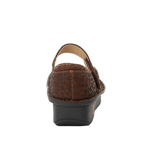 Alegria Women's Paloma Mary Jane Nurse Shoe Clogs Comfort Leather Delicut Tawny 8-8.5 M US