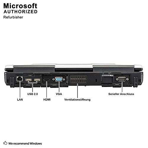 Panasonic Toughbook CF-53 Laptop PC, 14 HD Display, Intel i5-2520M 2.5GHz, 16GB RAM, 1TB SSD, Windows 10 (Renewed)
