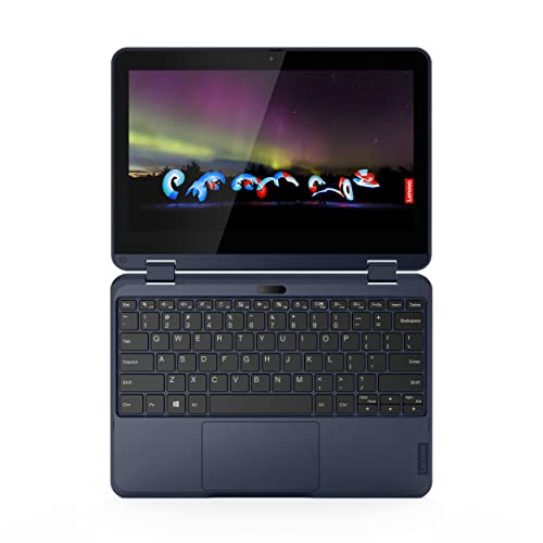 Lenovo - 300W Gen 3 - 2-in-1 Educational Computer - Laptop for Students - AMD 3015e Dual-Core Processor - 11.6" HD Touchscreen Display - 4GB Memory - 64GB Storage - Windows 10 Pro