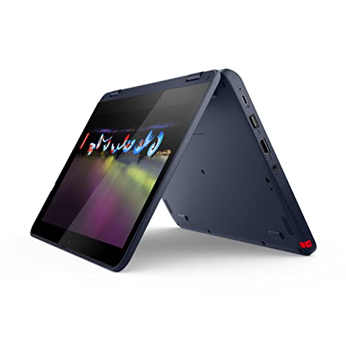 Lenovo - 300W Gen 3 - 2-in-1 Educational Computer - Laptop for Students - AMD 3015e Dual-Core Processor - 11.6" HD Touchscreen Display - 4GB Memory - 64GB Storage - Windows 10 Pro