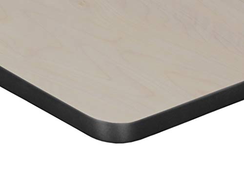 Regency Kee Square Dining & Activity Table with with Slim Lightweight Tabletop, 30", Maple/Chrome