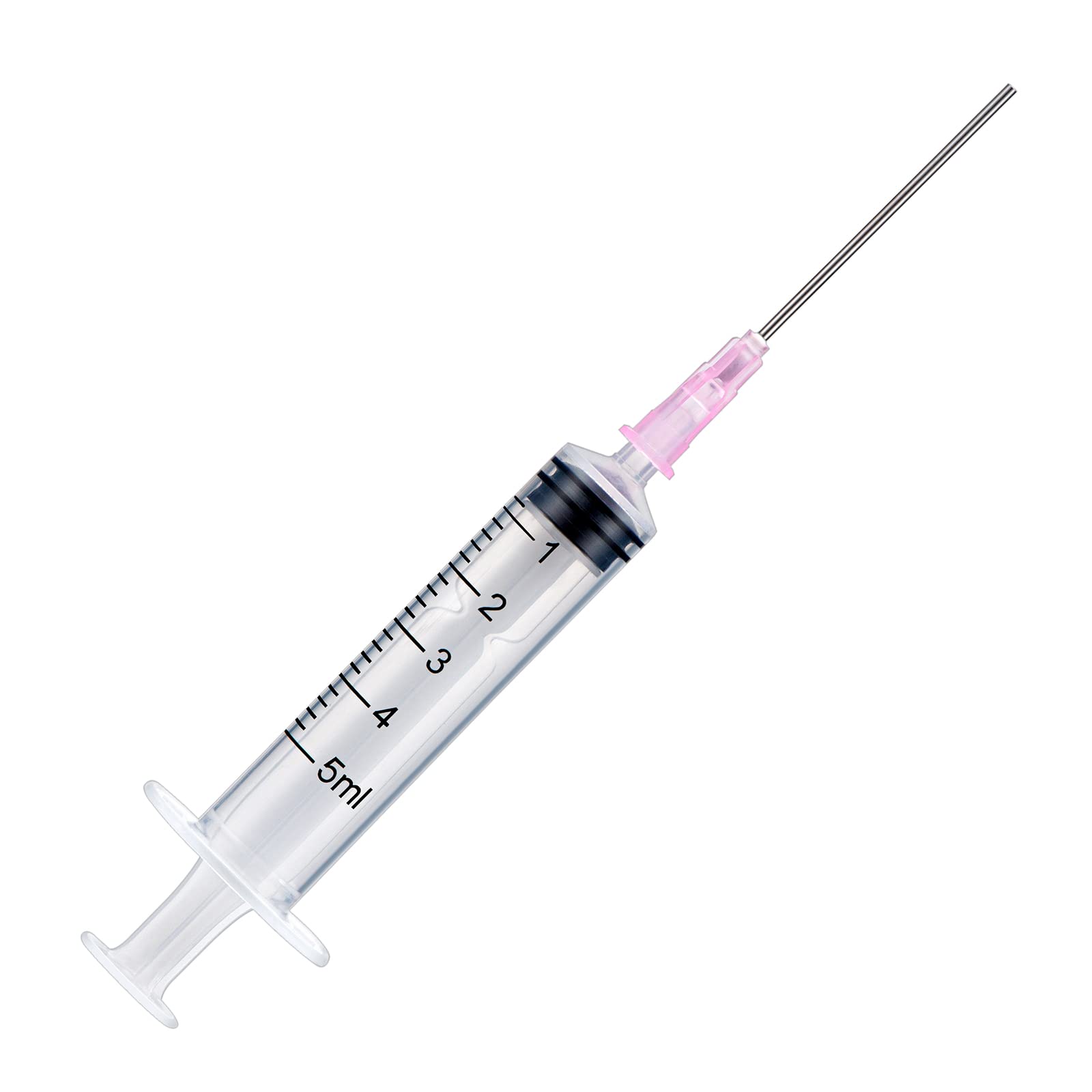 6PCS 5ML/CC Ink Filling Plastic Syringe Set with Blunt Stainless Needle Tip for Fountain Pen, Printer