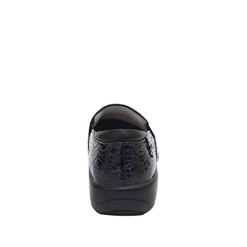 Alegria Womens Keli Professional Clog Azure Leaded Glass Leather 8-8.5 M US
