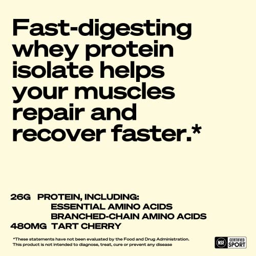 LADDER Grass-Fed Whey Protein Powder, 26g Protein for Muscle Gain, 7g BCAAs, 14g EAAs, 2 Billion CFU Probiotics, No Artificial Sweeteners, NSF Certified Supplements (Vanilla, 30 Serving Bag)
