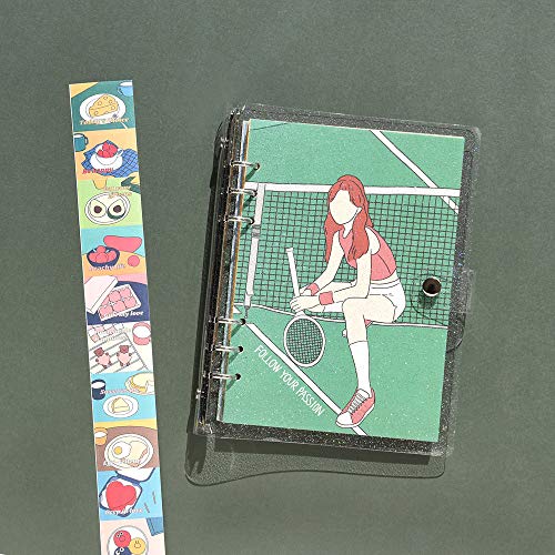 Monolike A5 FALL IN NEWTRO Diary Set, Tennis - Academic Planner Weekly & Monthly Planner with PVC Cover, Zipper bag, Sticker