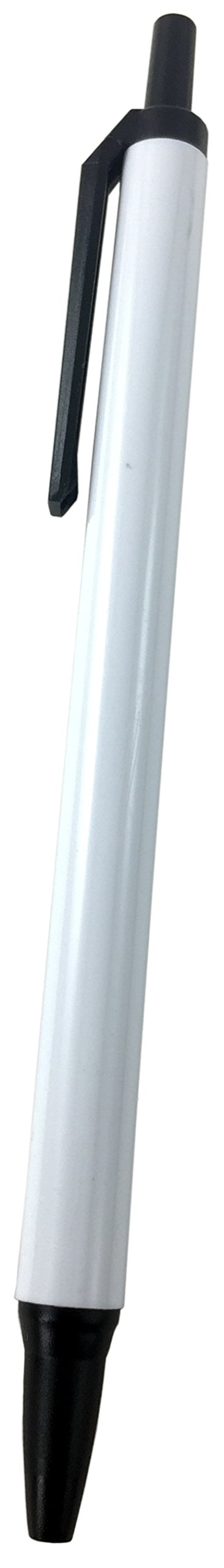 Pen Holder Clipboard, Letter Size, Low Profile Clip, Hardboard Single (Pen Included)