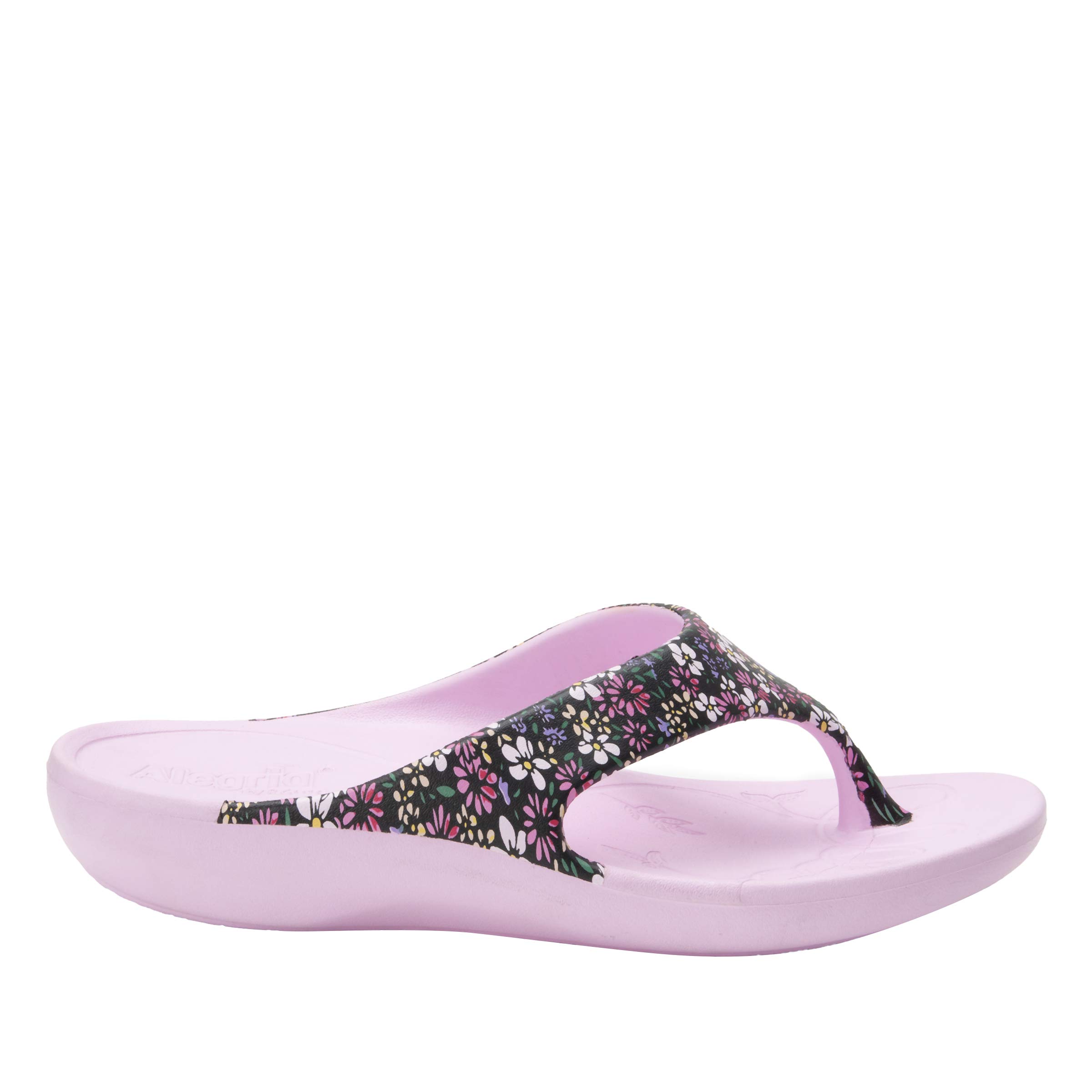 Alegria Women's Ode Recovery Thong Sandal Wild Flower 8-8.5 M US