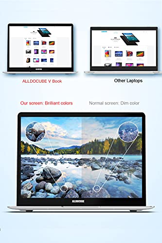 ALLDOCUBE Laptop 13.5-inch Windows 10, VBook, Intel Celeron N3450, 8GB RAM, 128GB SSD, 13.5" FHD IPS 3000x2000, 2.4G+5G Dual WiFi, Bluetooth, Type C
