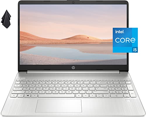 HP Pavilion 15 Laptop, 15.6" FHD IPS Anti-Glare Display, 11th Gen Intel Core i5-1135G7, Intel Iris Xe Graphics, 16 GB RAM, 256 GB PCIe SSD, Long Battery Life, Fingerprint Reader, Silver, Windows 11