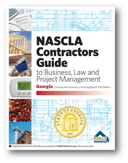 Georgia-NASCLA Contractors Guide to Business, Law and Project Management, Georgia Construction Industry Licensing Board 5th Edition (Plumbers, Conditioned Air. Utility Contractors) - Tabs Bundle