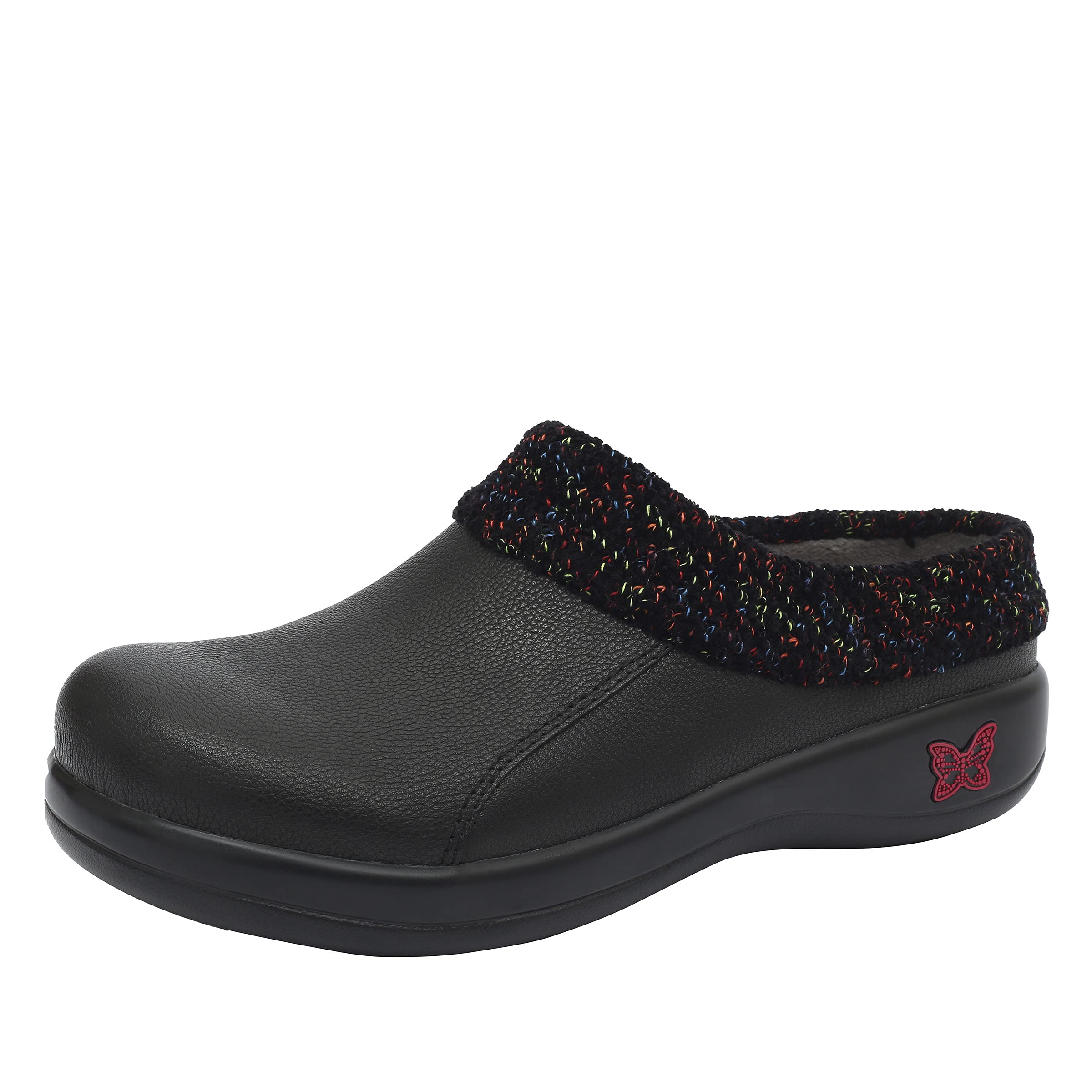 Alegria Womens Kyah Black Leather Clog 9.5-10 M US