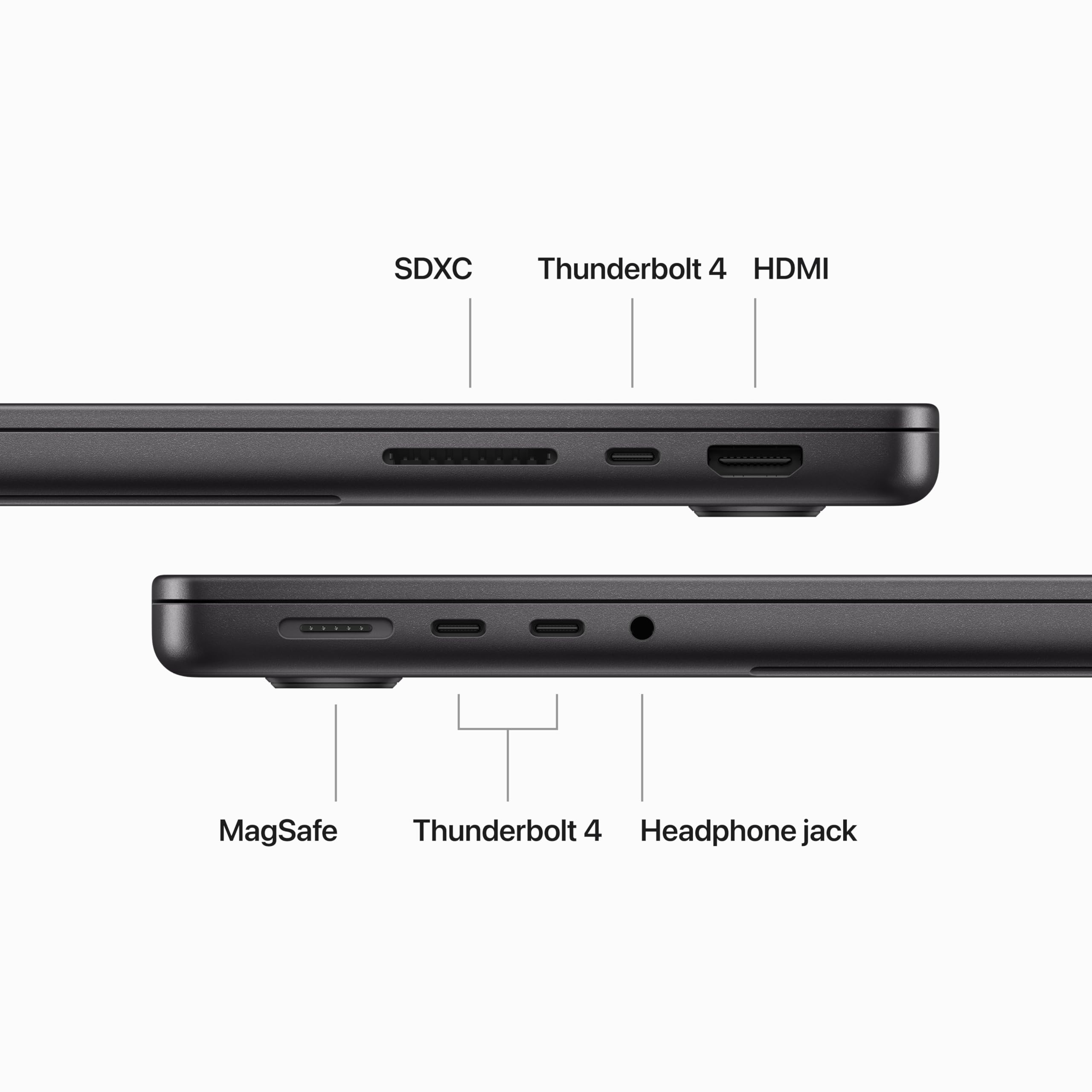 Apple 2023 MacBook Pro Laptop M3 Pro chip with 12‑core CPU, 18‑core GPU: Built for Apple Intelligence, 14.2-inch Liquid Retina XDR Display, 18GB Unified Memory, 1TB SSD Storage; Space Black