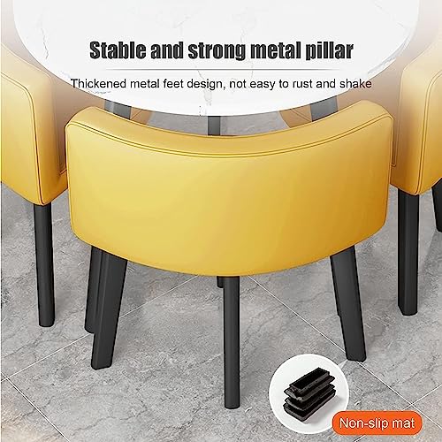 Dining Table and Chair Set, Folding Dining Table C Modern Business Negotiation Dining Table and Chair Combination,Coffee Table Conference Room Table,Leisure Area Home Balcony Small Round Table, Suitab