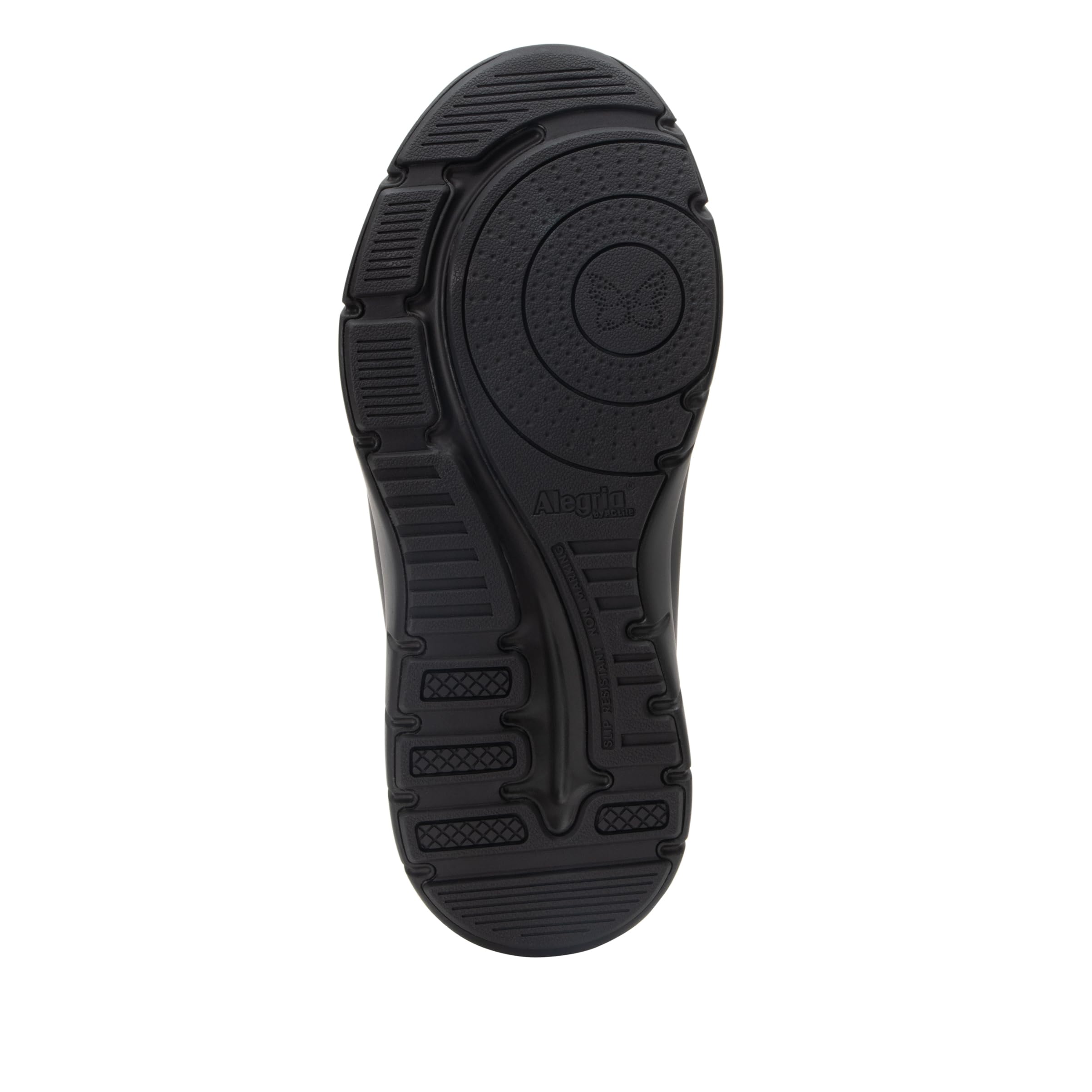 Alegria Rok N Roll Women Double Athletic Walking Shoe Trouble Black Mesh 11.5-12 M US